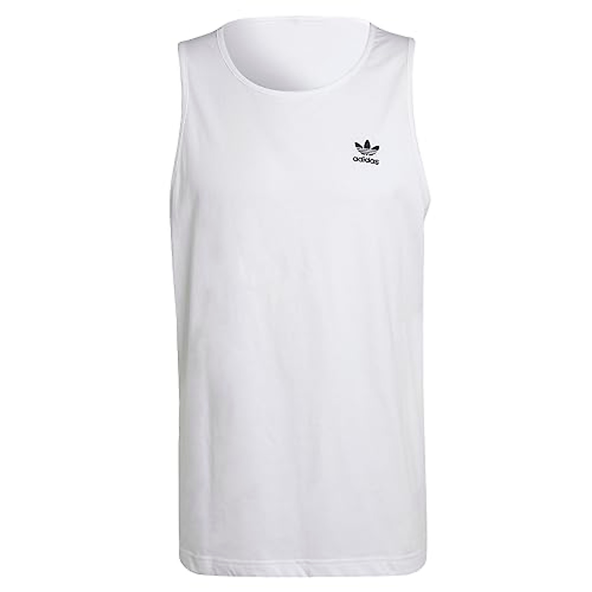 adidas Originals Men's Trefoil Essentials Tank Top, White, Medium