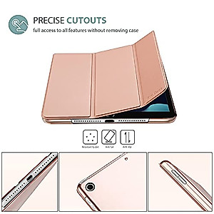 ProCase Slim Stand Hard Back Shell for iPad 10.2 Bundle with 6 Pack Webcam Cover Slide for Laptop Phone