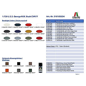 Italeri 5534S 1:720 - USS George H.w.Bush Cvn-77