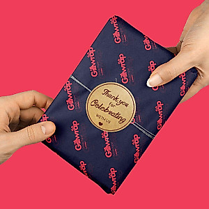 Thank You for Celebrating with Us Stickers,2 Inch Round Thank You Kraft Sticker Labels for Invitation Envelopes for Wedding, Baby Shower, Party Favor（500 pcs)