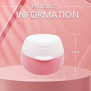 Portable Travel Toiletries Container,Colorful Silicone Cream Jar,TSA Approved Travel Container Leak Proof Travel Accessories with Lid for Makeup Face Body Hand Cream (4 pcs)