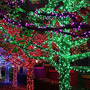 Dazzle Bright Christmas String Lights, 100 LED 33 FT Connectable Fairy Lights with 8 Modes, Waterproof Christmas Decorations for Indoor Outdoor Holiday Party Home Tree Decor (Green)