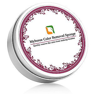 Myboree Makeup Brushes Cleaner Eye Shadow or Blush Color Removal Sponge Kit