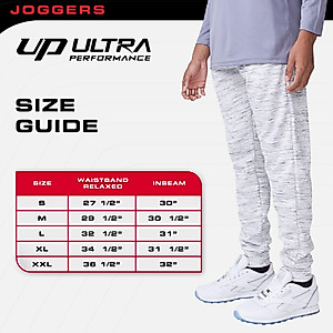 Ultra Performance 3 Pack Mens Joggers Mens Athletic Sweatpants with Pockets for Men, Small - 3X