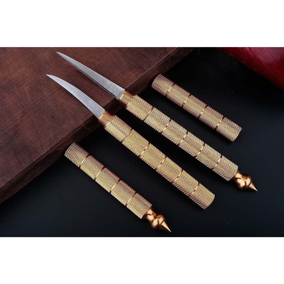 GAINSCOME Thai Kitchen Fruit Platter Carving Knife Stainless Steel Master Knives Bird's Beak Blade Curved Knife Hotel Bar For chefs Fruit Vegetable Carving Tools