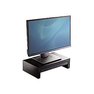 Fellowes 8038101 Monitor Riser, Height Adjustments,16-Inch X9-3/8-Inch X4-3/4 to 6-Inch, Bk