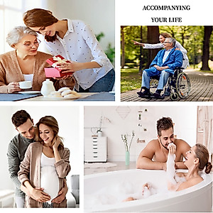 Folding Teak Shower Seat Wall Mounted, Fold Down Shower Seat, Foldable Shower Bench, Home Care Teak Shower Seat for Inside Shower, Folding Shower Seat Bench[European Teak]