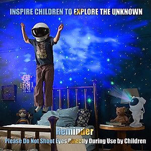 Astro Alan Projector, Kids Star Night Light with Remote Control, Remote Adjust Nebula Mode + Star, Suitable for Bedroom, Kids Room, Best Gift for Kids