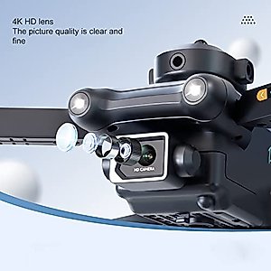 S96 Foldable Drone with 4K HD Dual Camera, Mini WIFI Drone RC Quadcopter Support APP Control, Trajectory Flight, Altitude Hold, 360° Flip, Obstacle Avoidance, for Kid Adult