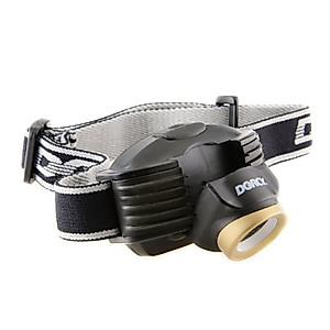 Dorcy 215-Lumen Weather Resistant Spot Beam LED Headlight, Black and Gold (41-2097)