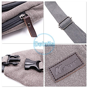 Kalevel Outdoor Travel Crossbody Backpack Casual Chest Bag Men Women (Gray,S)