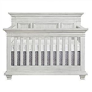 Oxford Baby Weston 4-in-1 Convertible Crib, Vintage White, GreenGuard Gold Certified