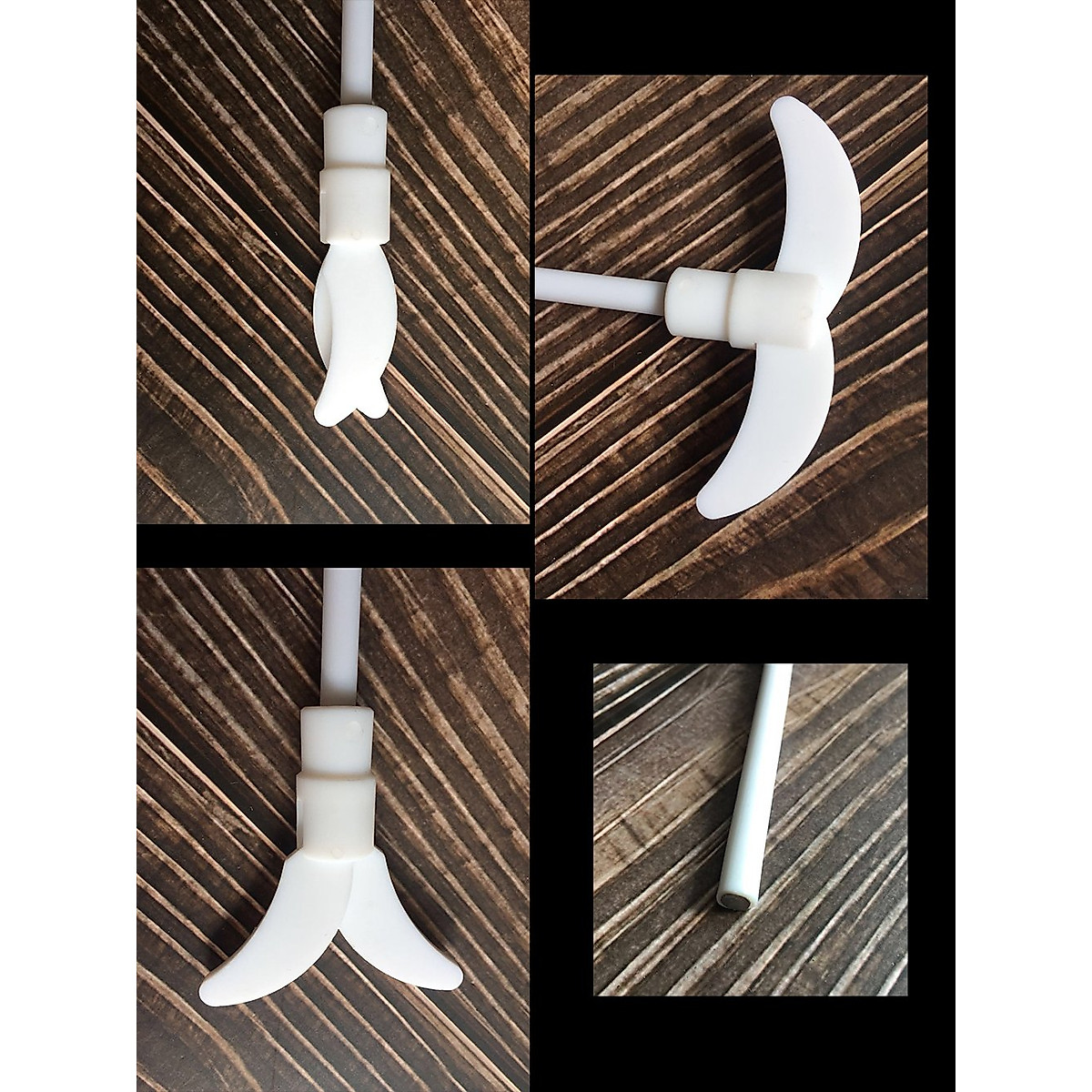 PTFE Electric Stirring Rod Overhead Stirrer Mixer Shaft Anchor Paddle for Flask in Lab (400MM)