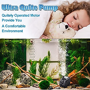 2 Pack 15W 220GPH Submersible Fountain Water Pump with 12 LED Lights, Aquarium Fish Tank Water Pump with 13mm and 8mm Spray Nozzles 9.8ft Tubing for Water Feature Pond Home Fountain Statuary Gardens