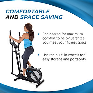 Stamina Elliptical Trainer 1704 - Elliptical Training Machine with Smart Workout App - Compact Standing Elliptical Machine for Home Workout - Up to 250 lbs Weight Capacity