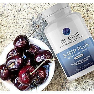 DR. EMIL NUTRITION 200 MG 5-HTP Plus with SAM-e to Maintain Normal Healthy Sleep and Create a Sense of Wellbeing - 5HTP Supplement with Vitamin B6-60 Vegan Capsules, 30 Servings