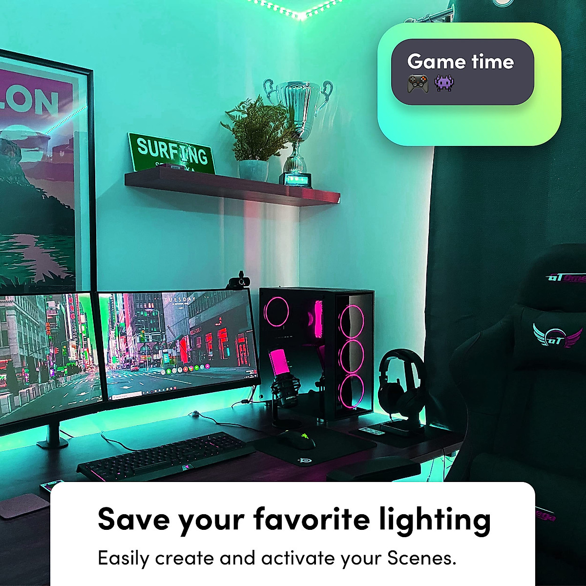 LIFX Lightstrip Color Zones, Wi-Fi Smart LED Light Strip, Full Color with Polychrome Technology™, No Bridge Required, Works with Alexa, Hey Google, HomeKit and Siri, 80" Kit