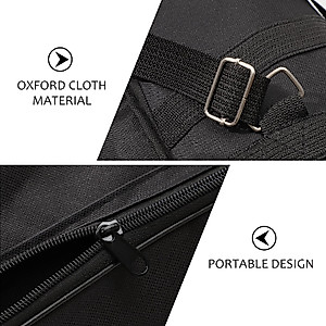 Generic Trombone Bag Gigbag Oxford Waterproof Alto Tenor Trombone Backpack with Adjustable Shoulder Strap Padded Trombone Carrying Bag Soft Case (black), 91X37X7CM, (14DG2337LIRE)