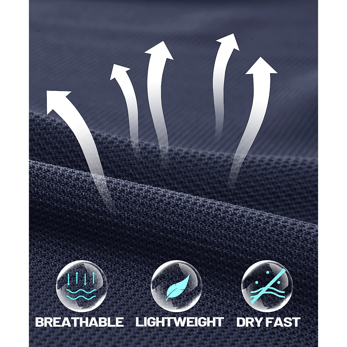 Military Polo Shirts for Men Long-Sleeve Work Polo Performance Quick Dry Shirt Men Casual Shirt Jersey Polo Shirt Navy Blue