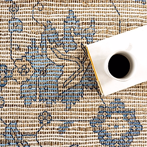 Rugs USA x Lauren Liess Marigold Vintage Tasseled Area Rug, 6x9, Sand