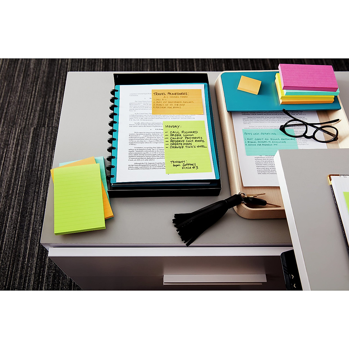 Post-it Mini Notes, 1.5x2 in, 24 Pads, America's #1 Favorite Sticky Notes, Poptimistic Collection, Bright Colors (Magenta, Pink, Blue, Green), Clean Removal, Recyclable (653-24ANVAD)