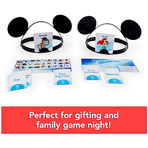 HedBanz Disney, Guessing Game Featuring Disney Characters, for Kids & Adults, Ages 7 & Up (Edition May Vary)