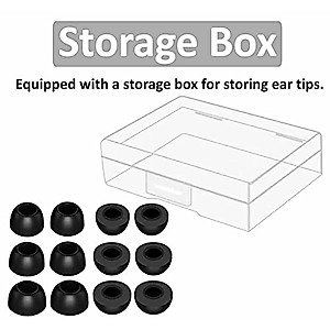 6 Pairs Galaxy Buds 2 Pro Memory Foam Ear Tips, S/M/L Noise Reduce Anti-Slip No Silicone Pain Comfortable Fit in Case Earbuds Compatible with Samsung Galaxy Buds 2 Pro 2022 Release - Graphite