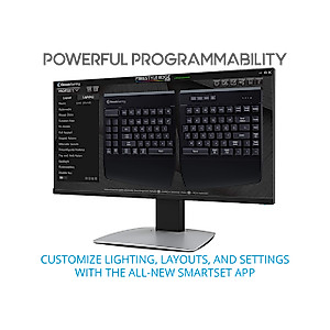 KINESIS GAMING Freestyle Edge RGB Split Mechanical USB Keyboard (MX Brown)