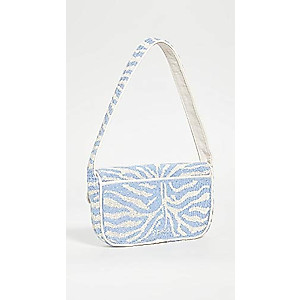 STAUD Women's Tommy Bag, Light Blue/Cream, One Size