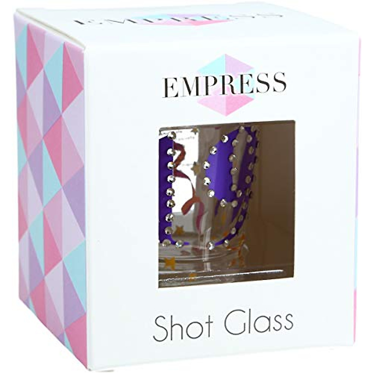 Pavilion Gift Company 19th 2 oz Birthday Shot Glass, Purple
