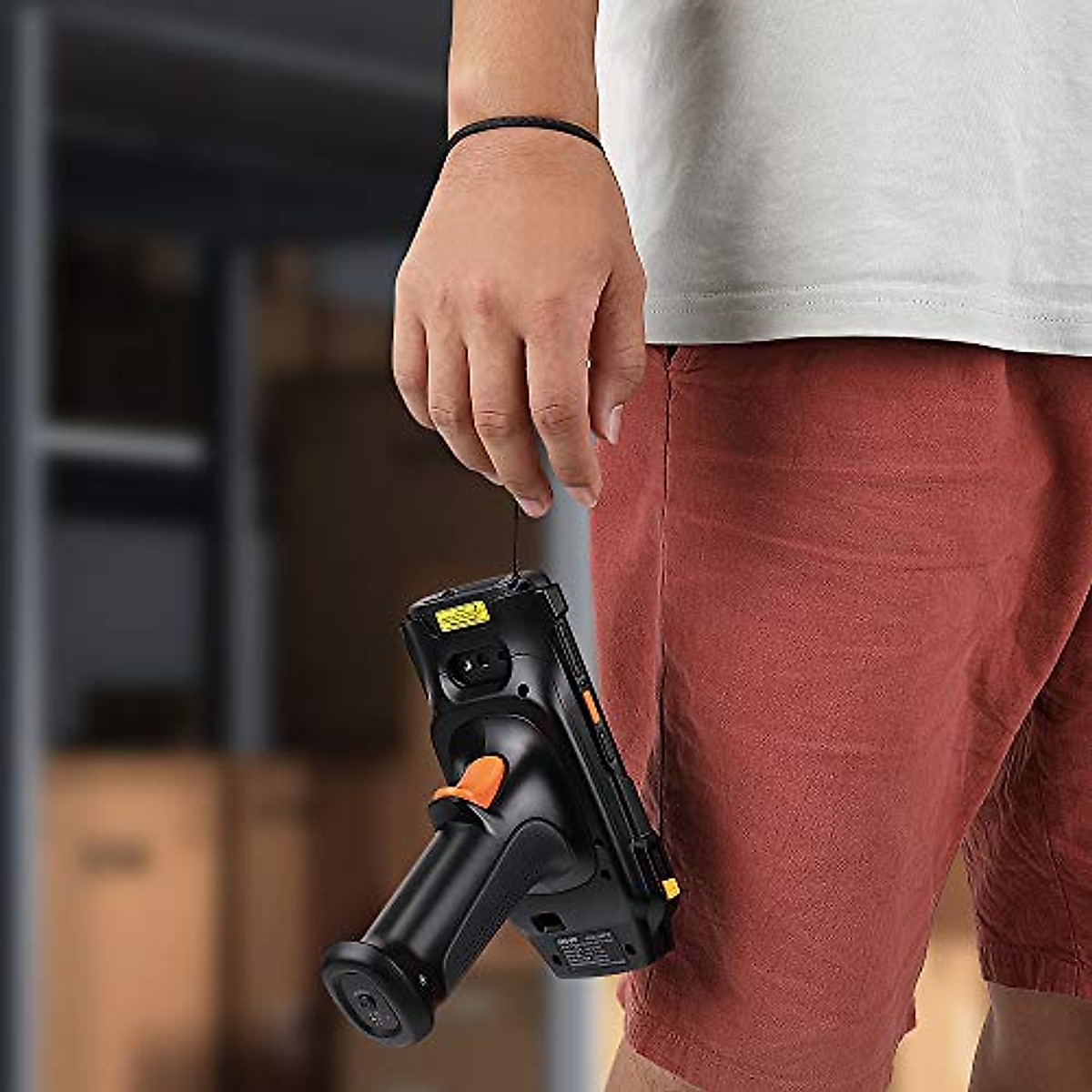 MUNBYN Android Barcode Scanner Pistol Grip Handheld Mobile Computer, 2D QR PDF417 Zebra 4710 Scanner, 4+64B Memory Qualcomm CPU, Wi-Fi, NFC 4G, IP67 Rugged Data Collector Warehouse for Enterprise WMS