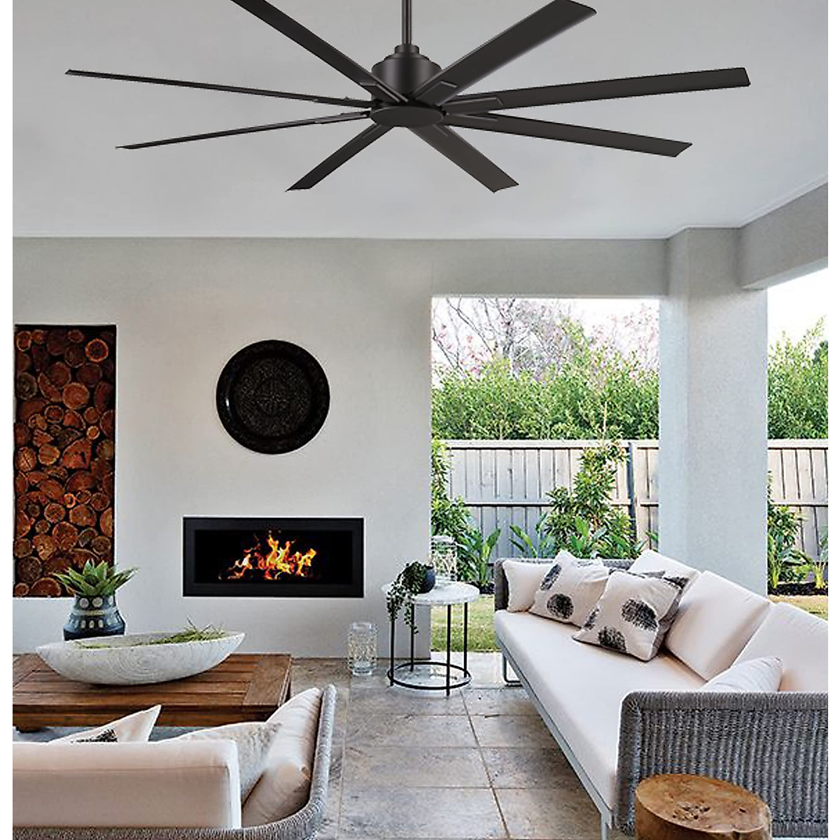 Minka-Aire F896-65-CL Xtreme H2O 65 Inch Outdoor Ceiling Fan with DC Motor in Coal Finish