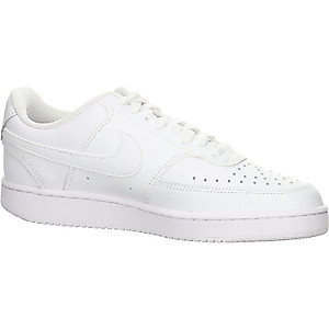 Nike Women's Court Vision Low Sneaker, White/White-White, 6.5 Regular US
