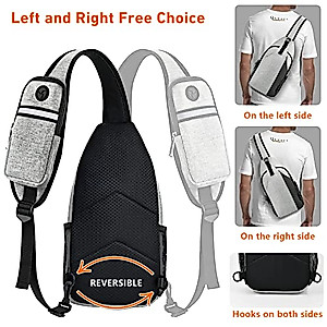 Nicole Miller Sling Bag Lightweight Crossbody Shoulder Backpack with Mesh Side Pockets Travel Hiking Chest Bag Daypack