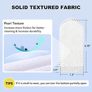 BomDa Ear Finger Wipes & Dental Wipes for Dogs & Cats- Gently Remove Ear Wax & Debris, Plaque & Tartar-Disposable Ear Wipes, Teeth Cleaning Wipes, Eyes Wipes-All Natural Ingredients (50 Count)