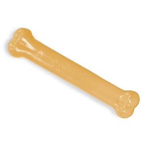 Nylabone Power Chew Classic Bone Chew Toy for Dogs, Durable Dog Toys for Aggressive Chewers, Peanut Butter Flavor, Large/Giant - Up to 50 lbs. (1 Count)