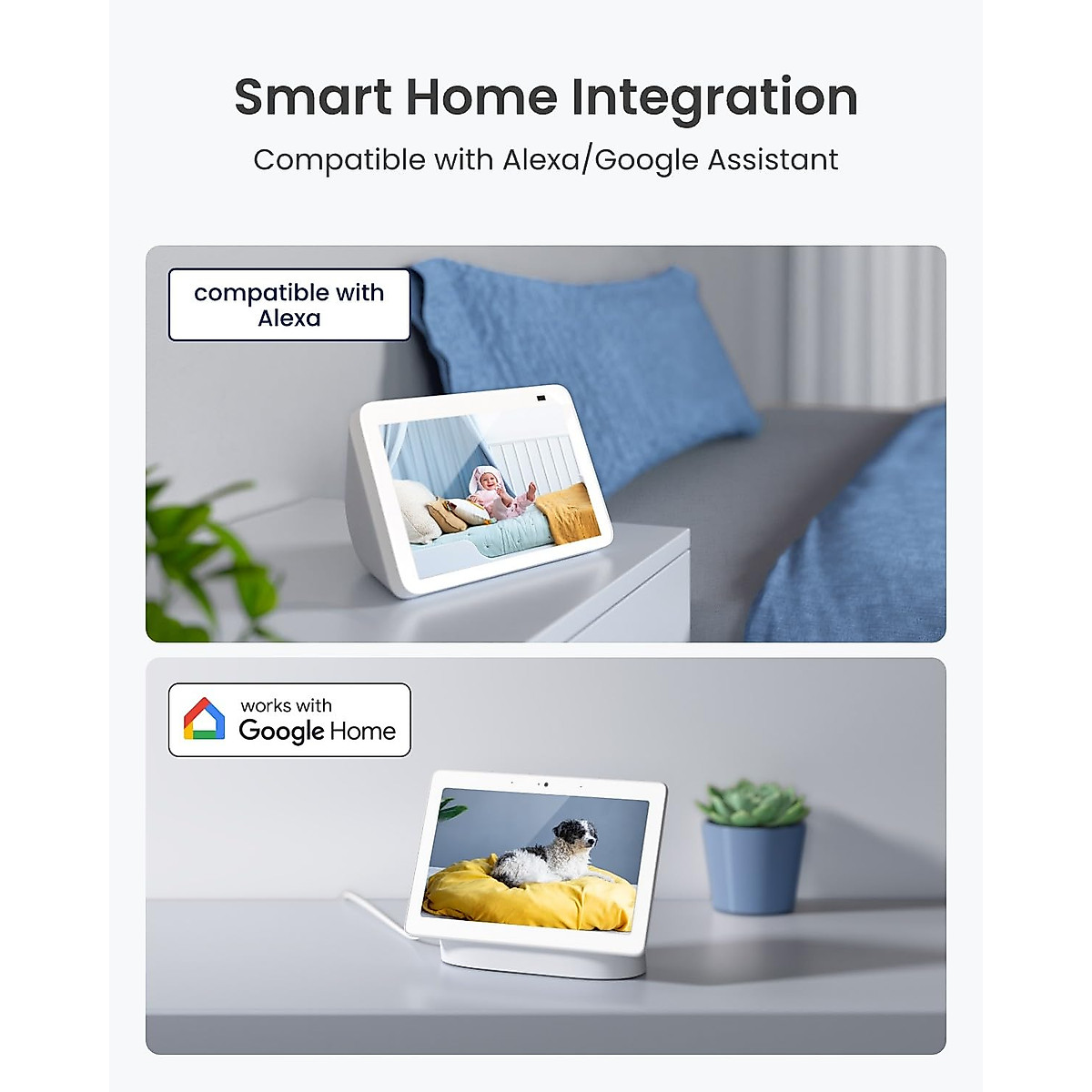 REOLINK Cameras for Home Security, 4MP HD Plug-in Security Camera Indoor Wireless, 2.4/5Ghz WiFi, Pan Tilt, Night Vision, Baby Monitor/Pet Camera, Home Cameras with App for Phone, E1 Pro (2 Pack)