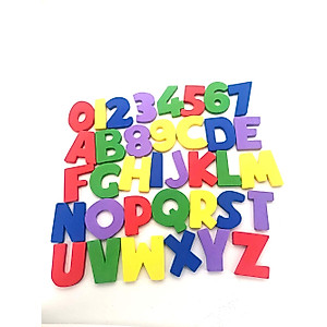 MBJelir Bath Foam Toys Stick Letters and Numbers for Baby -36pcs Set,Full Set Floating Waterproof Bathroom Alphabet Toys, Bathtub Educational Toy, Promotes Reading and Counting