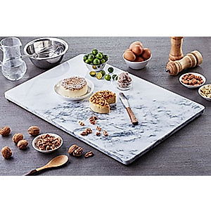 JEmarble Pastry Board 16x20 inch with Non-Slip Rubber Feets for Stability Perfect for Keep the Dough Cool and Chocolate Tempering(Premium Quality)
