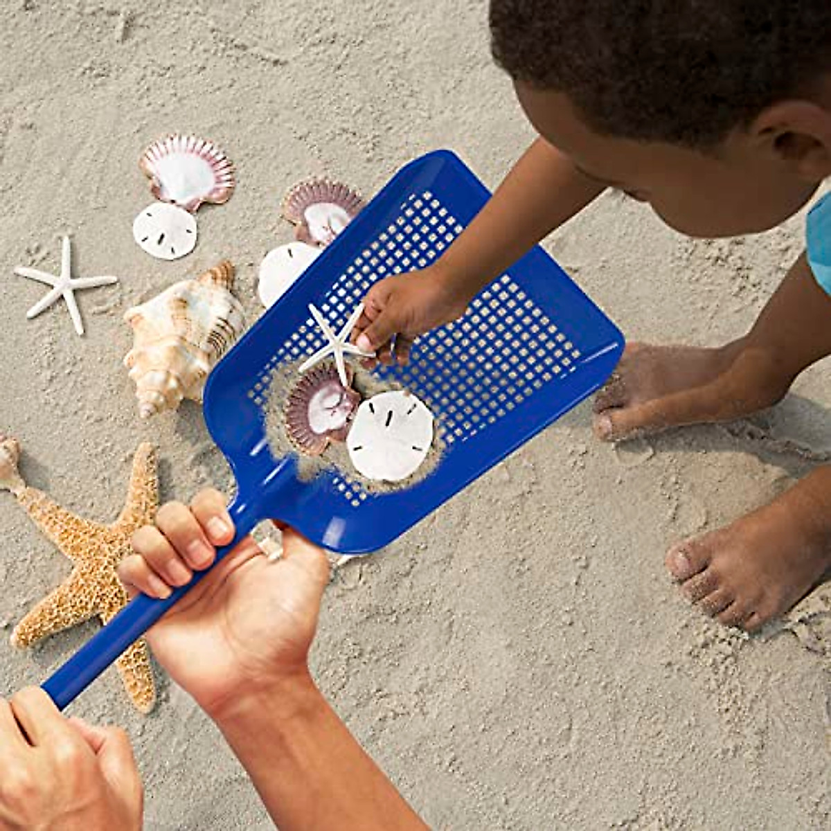 Sand Dipper - Treasure Shovel Digger Sifter – Sand Sifter for Beach Fun or Farm Chicken coop Goat stall Sand Poop Cleaning