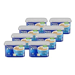 Maxwell House International Sugar-Free French Vanilla Decaffeinated Instant Coffee,4 Ounce (Pack of 8)