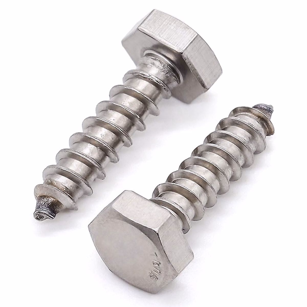 Glvaner (15 pcs) 5/16" x 1-1/2" Stainless Steel Hex Head Lag Bolts, Hexagonal Head Lag Screws, 304 Stainless Steel 18-8, Secure Hold for Wood