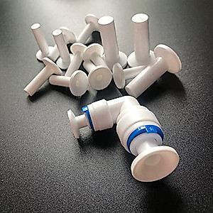Wesell 3/8 inch Plug for RO Reverse Osmosis Water Filter Fittings Valve (10pcs/Pack)
