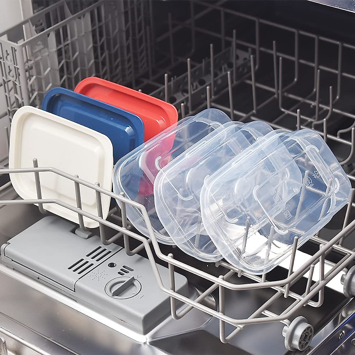 Cozihom Food Storage Containers with Lids, BPA-Free Meal Prep Storage Box, Reusable, Stackable, with Lids and Steam Vent, Microwave & Dishwasher Safe, 13Oz/400ml, Set of 5