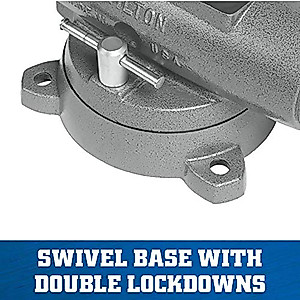 Wilton C-2 Pipe And Bench Vise, 5" Jaw Width, 7" Max Jaw Opening, 5-5/16" Throat (28827)