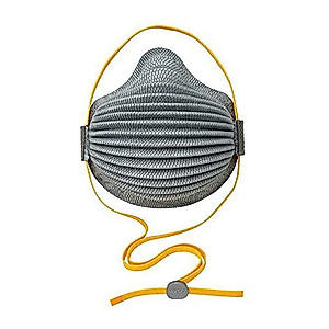 Moldex 4800 AirWave N95 Plus Nuisance OV Disposable Respirator with SmartStrap, 8/DP, Standard, Grey (Pack of 8)