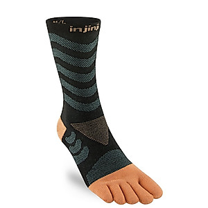 Injinji Women's Ultra Run Crew (X-Small/Small, Dive)