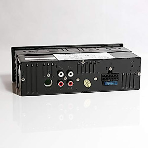 Pyle Marine Head Unit Receiver Speaker Kit - In-Dash LCD Digital Stereo Built-in Bluetooth & Microphone w/ AM FM Radio System 6.5’’ Waterproof Speakers (4) MP3/SD Readers & Remote Control -PLMRKT48BK