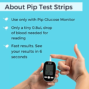 Pip Blood Glucose Test Strips (50 Count)