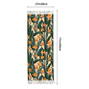 Cashmere Scarf Blanket with Tassel Bird of Paradise Womens Gifts Long Shawl Wraps Winter Stole